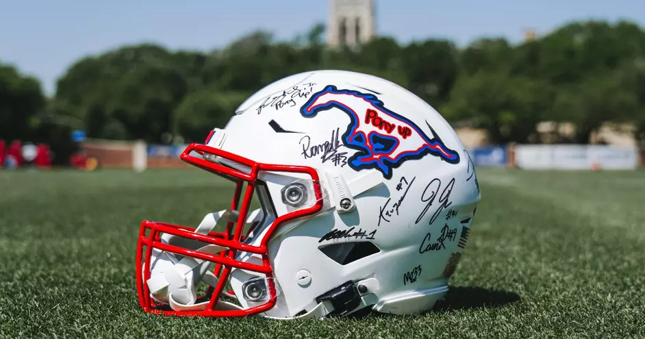 Young Texas Cancer Patient Designs SMU Helmets - KCBI